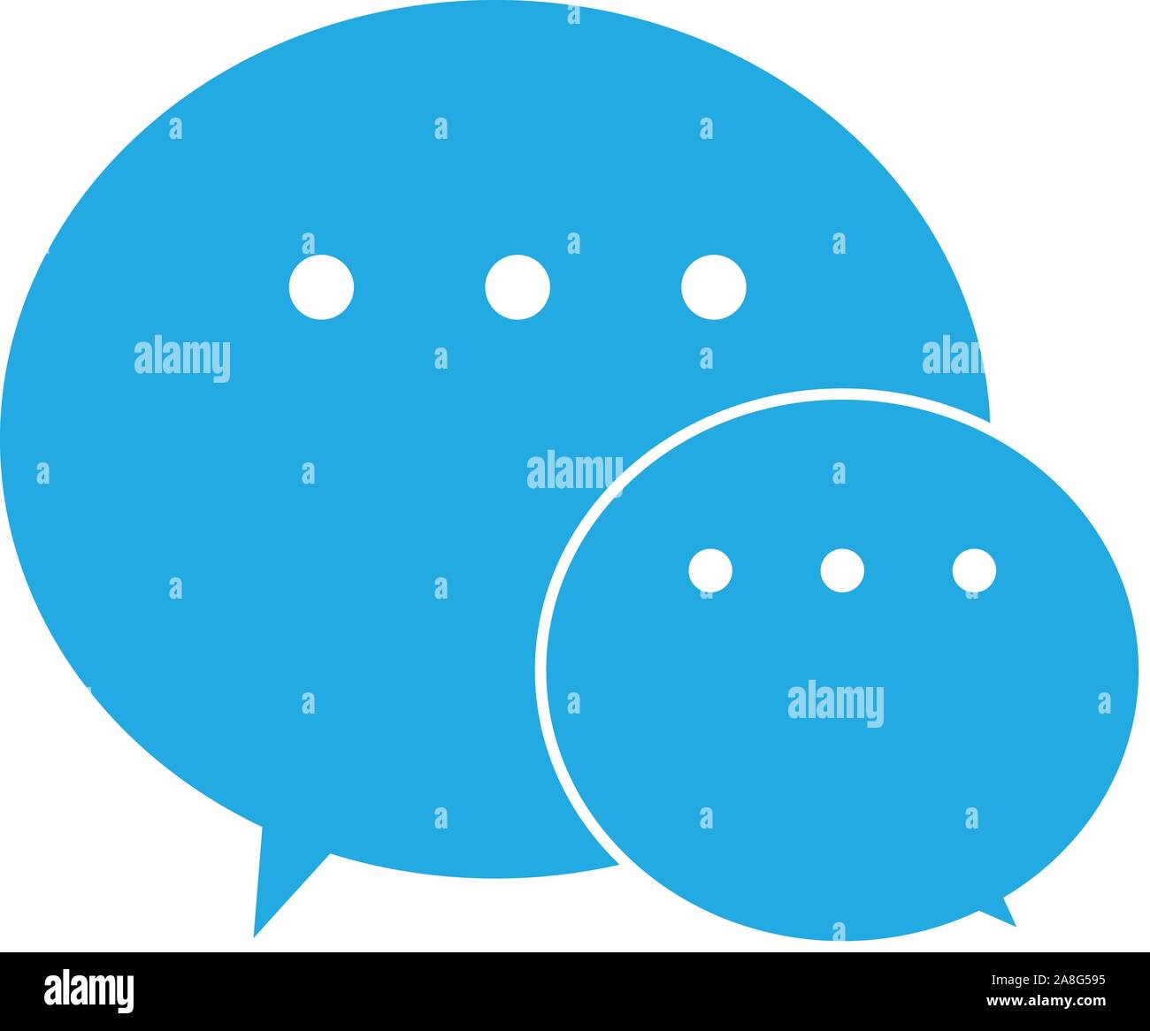 comment icon on white background. flat style. comment icon for your web ...