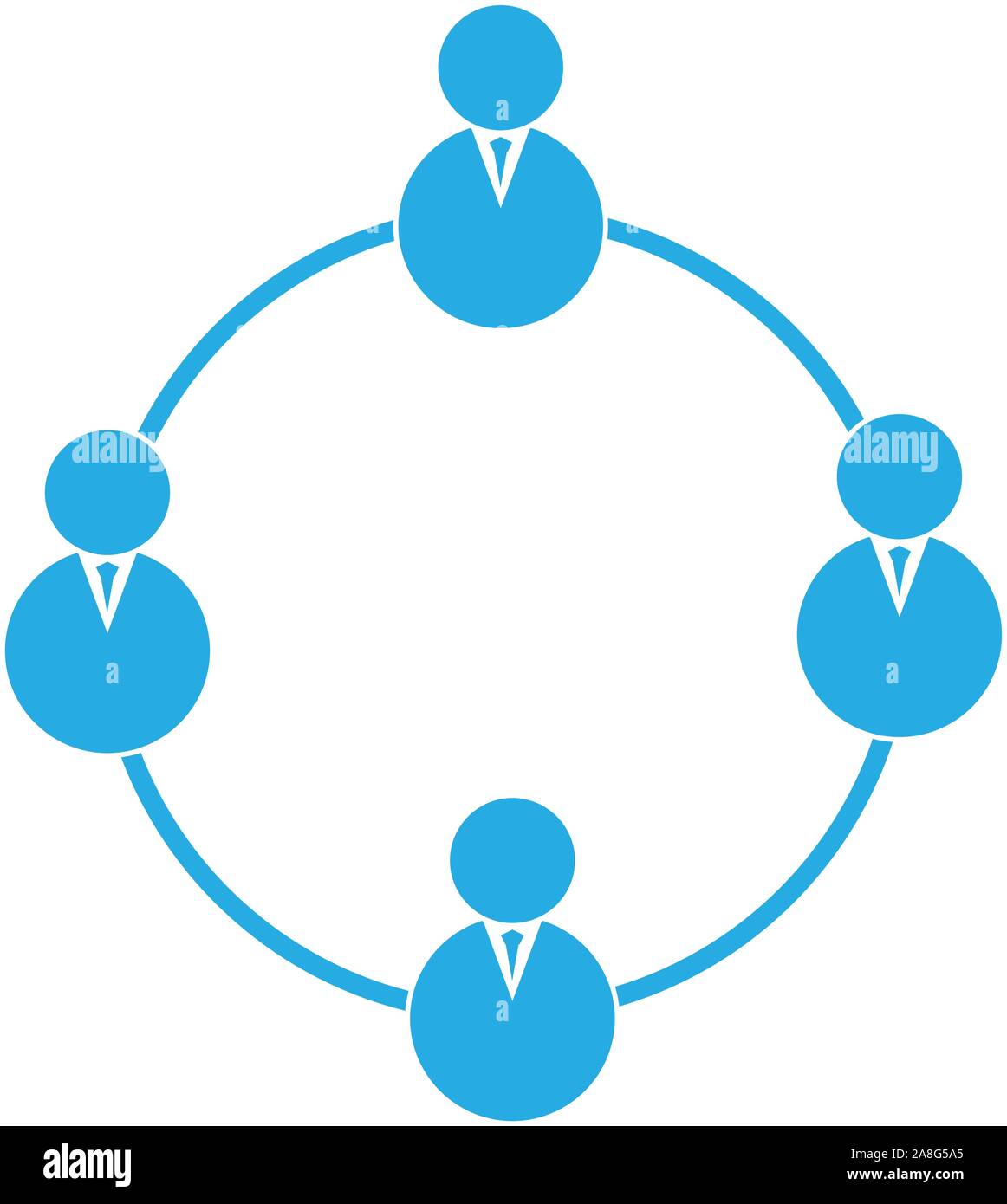 business teamwork icon on transparent background. business team sign ...