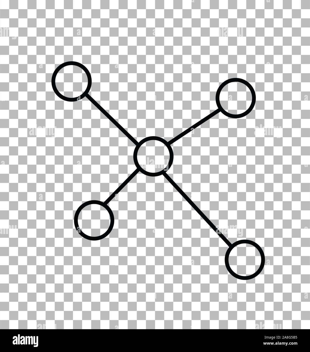 connection icon isolated on transparent background. connection symbol ...