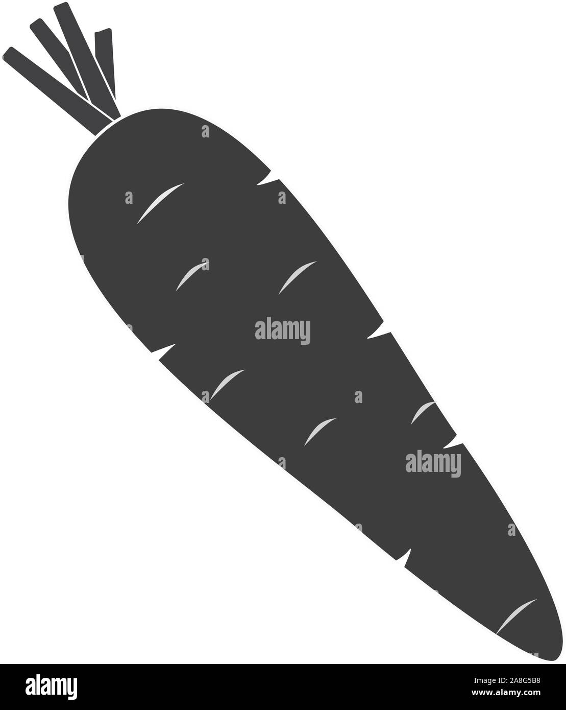 carrot icon on white background. flat style. cartoon carrot icon for ...