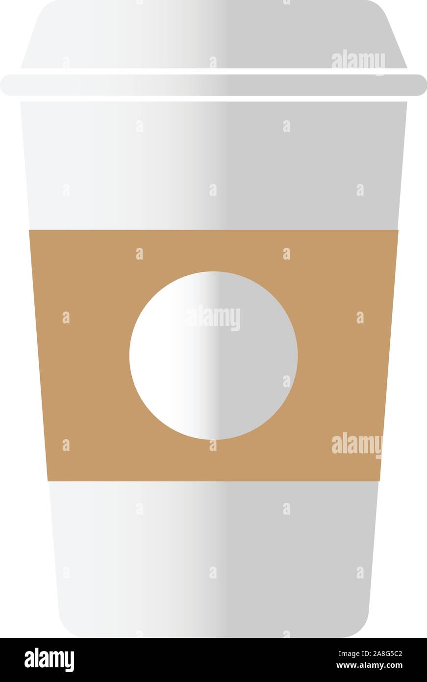 disposable coffee cup icon on white background. coffee cup sign Stock ...