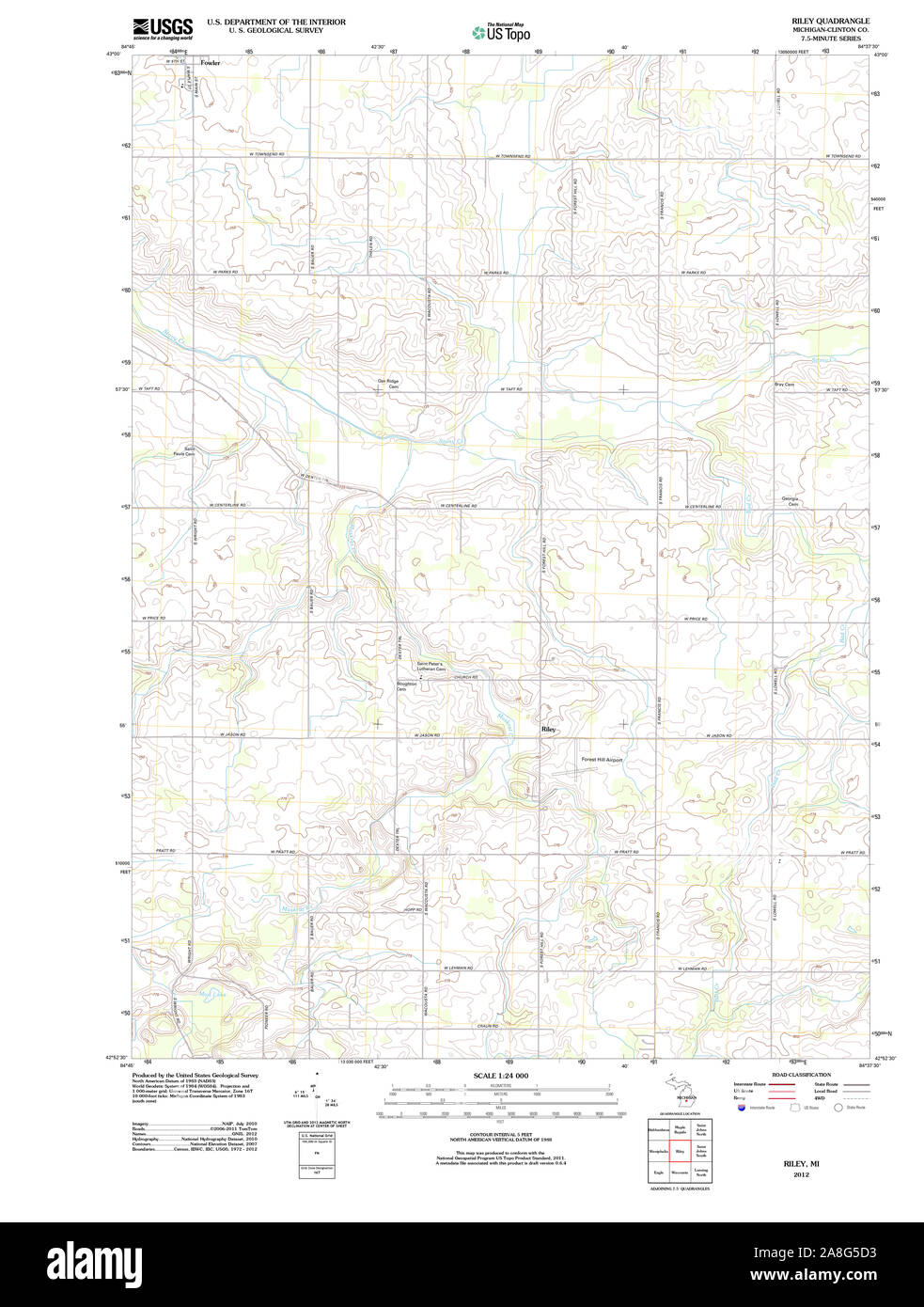 Riley map hi-res stock photography and images - Alamy