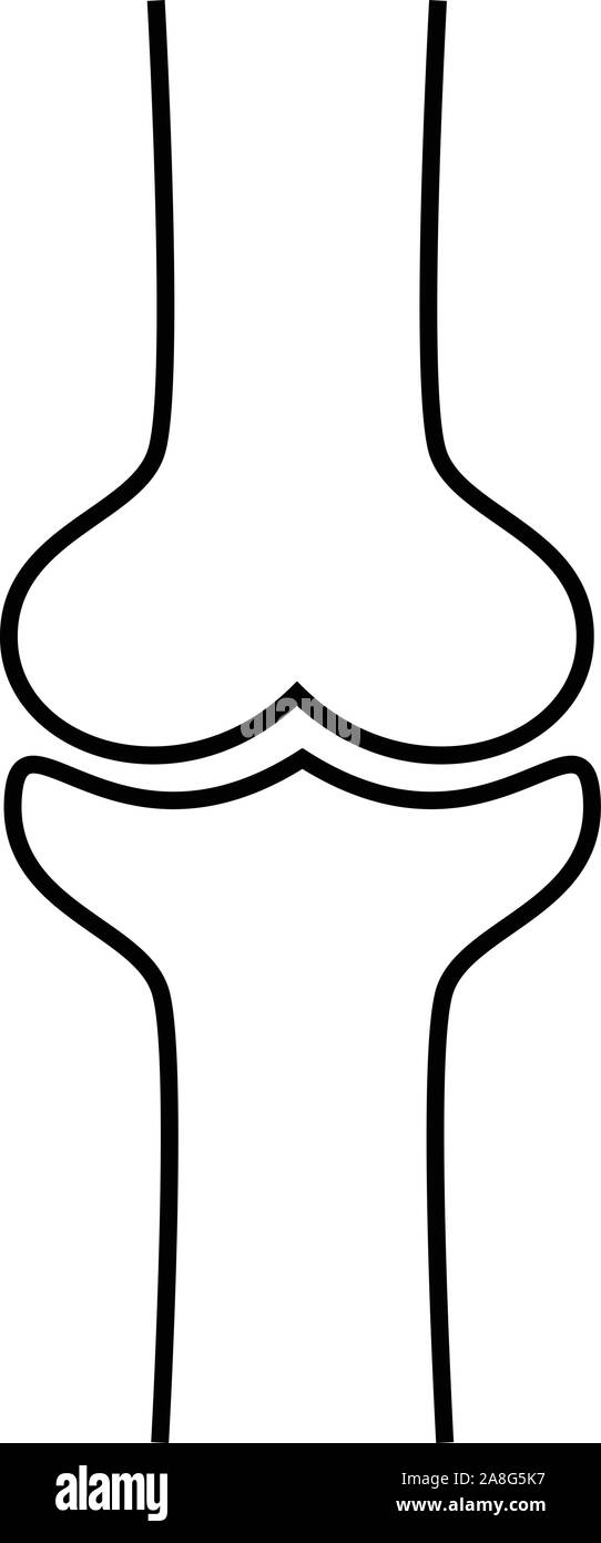 knee ball icon on white background. flat style. knee ball icon for your ...