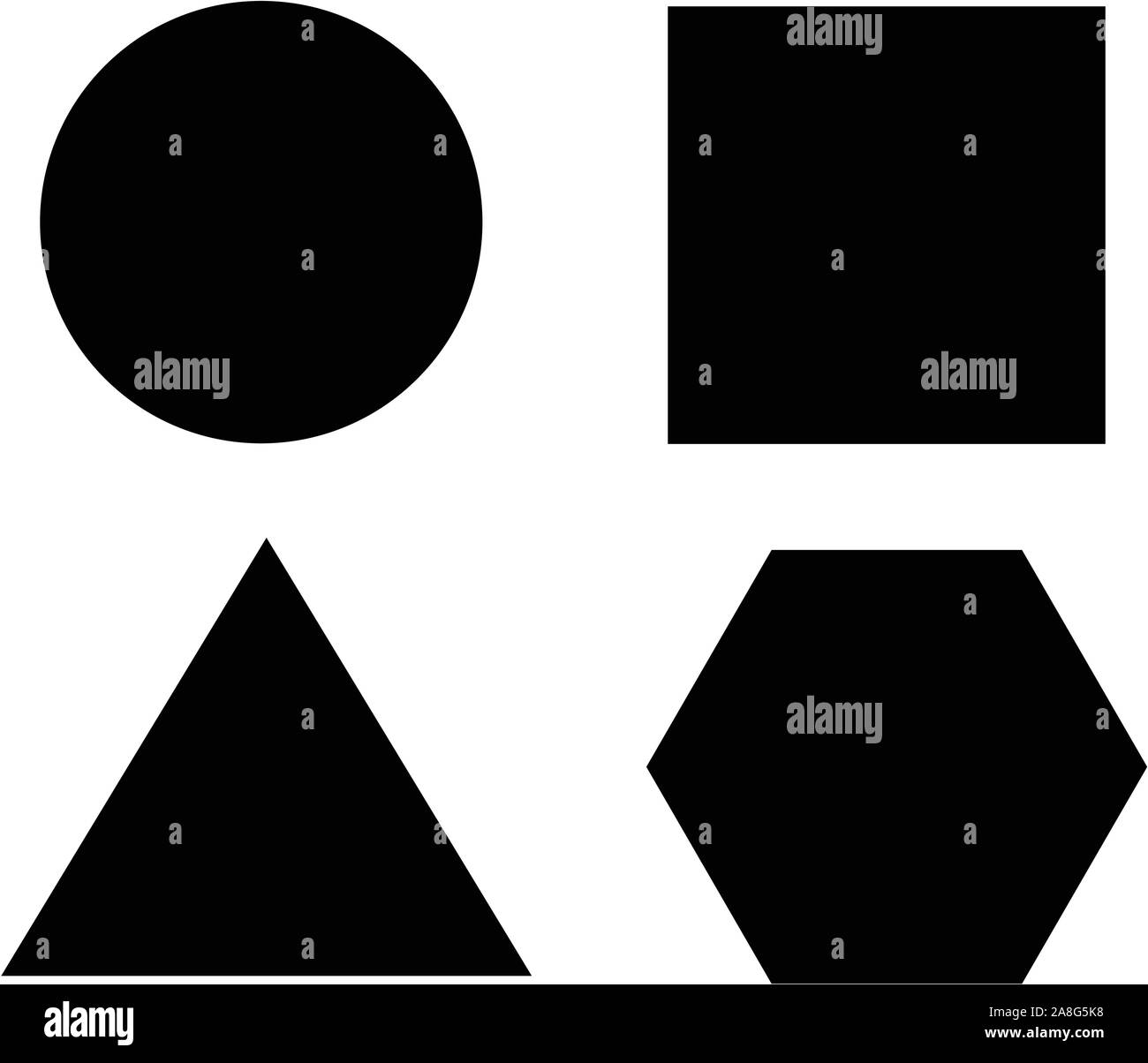 Basic square circle triangle diamond hi-res stock photography and ...