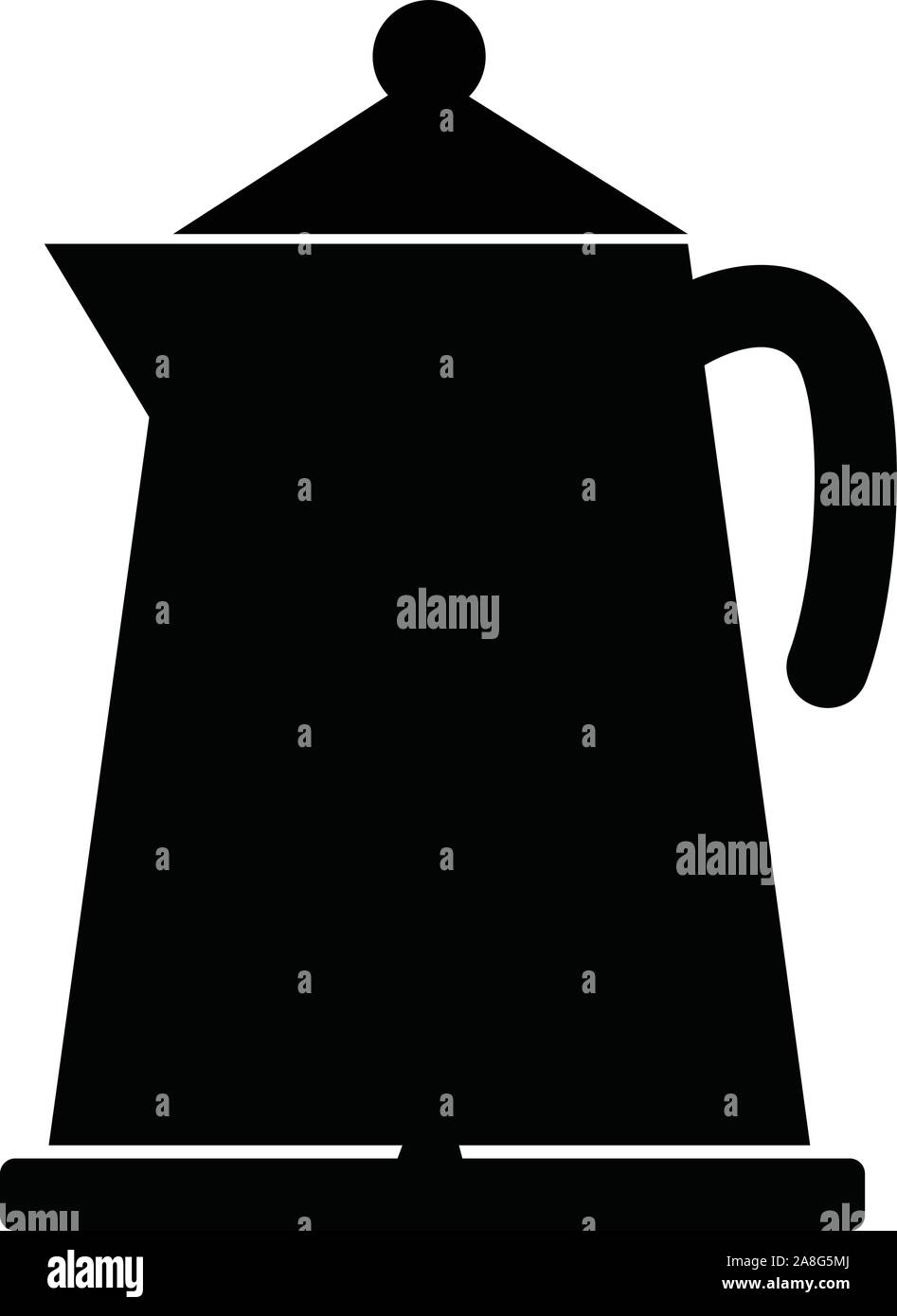 kettle icon on white background. flat style. electric kettle sign ...