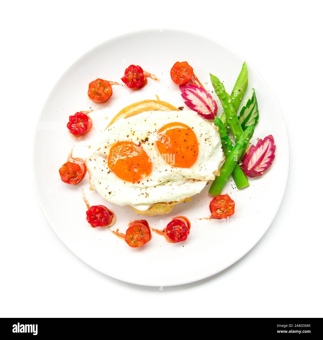 Full english breakfast plate Cut Out Stock Images & Pictures - Alamy