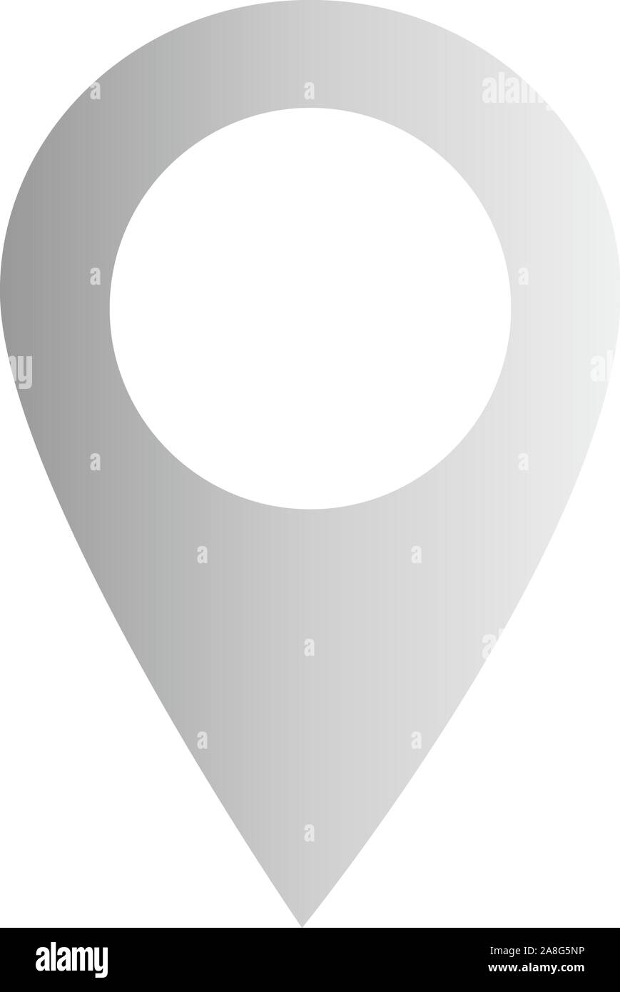 map point icon on white background. flat style. pointer sign. mark for ...