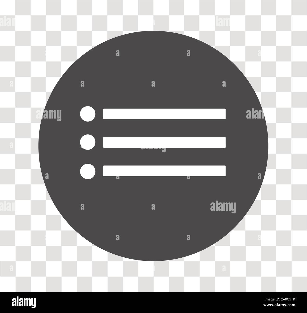 list icon transparent. list sign. content view options. flat style ...