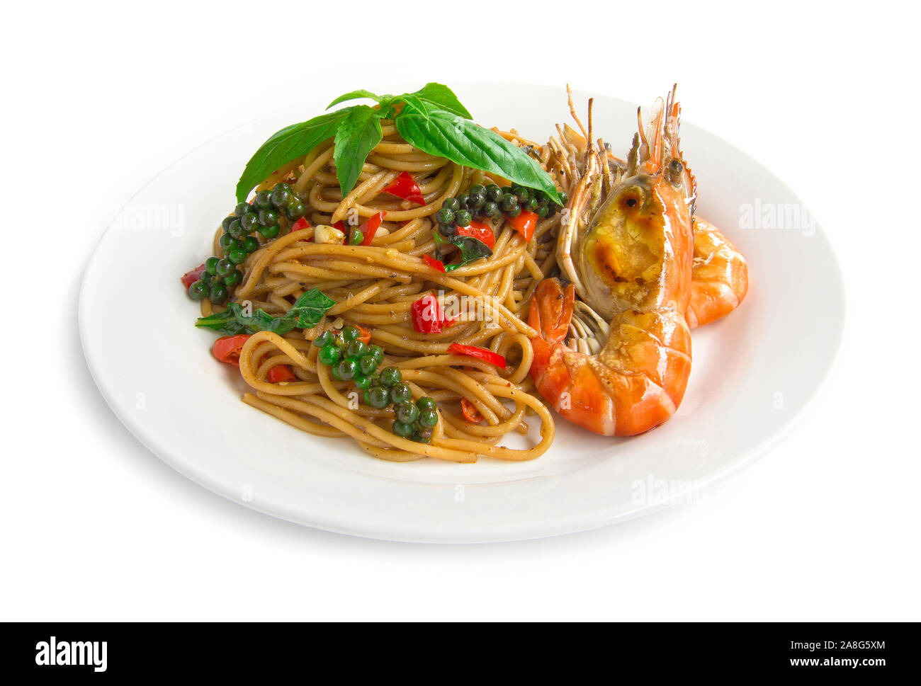 Spicy hot shrimp on Cut Out Stock Images & Pictures - Alamy