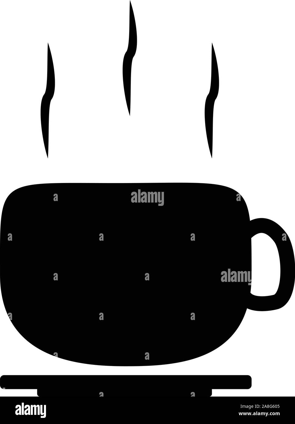 lunch break icon on white background. coffee break sign. flat style ...