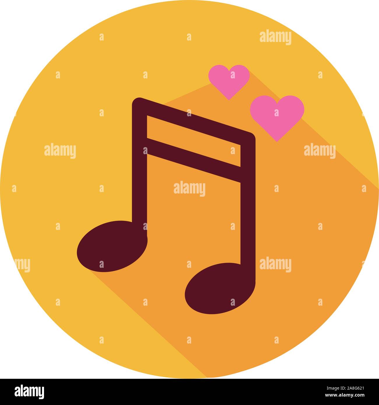 Isolated love music vector design Stock Vector Image & Art - Alamy