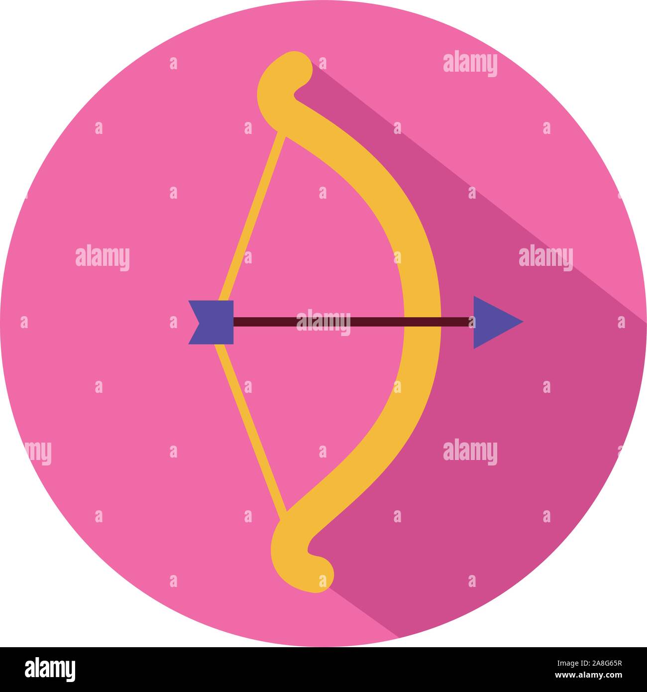 Isolated arrow with arch vector design Stock Vector Image & Art - Alamy