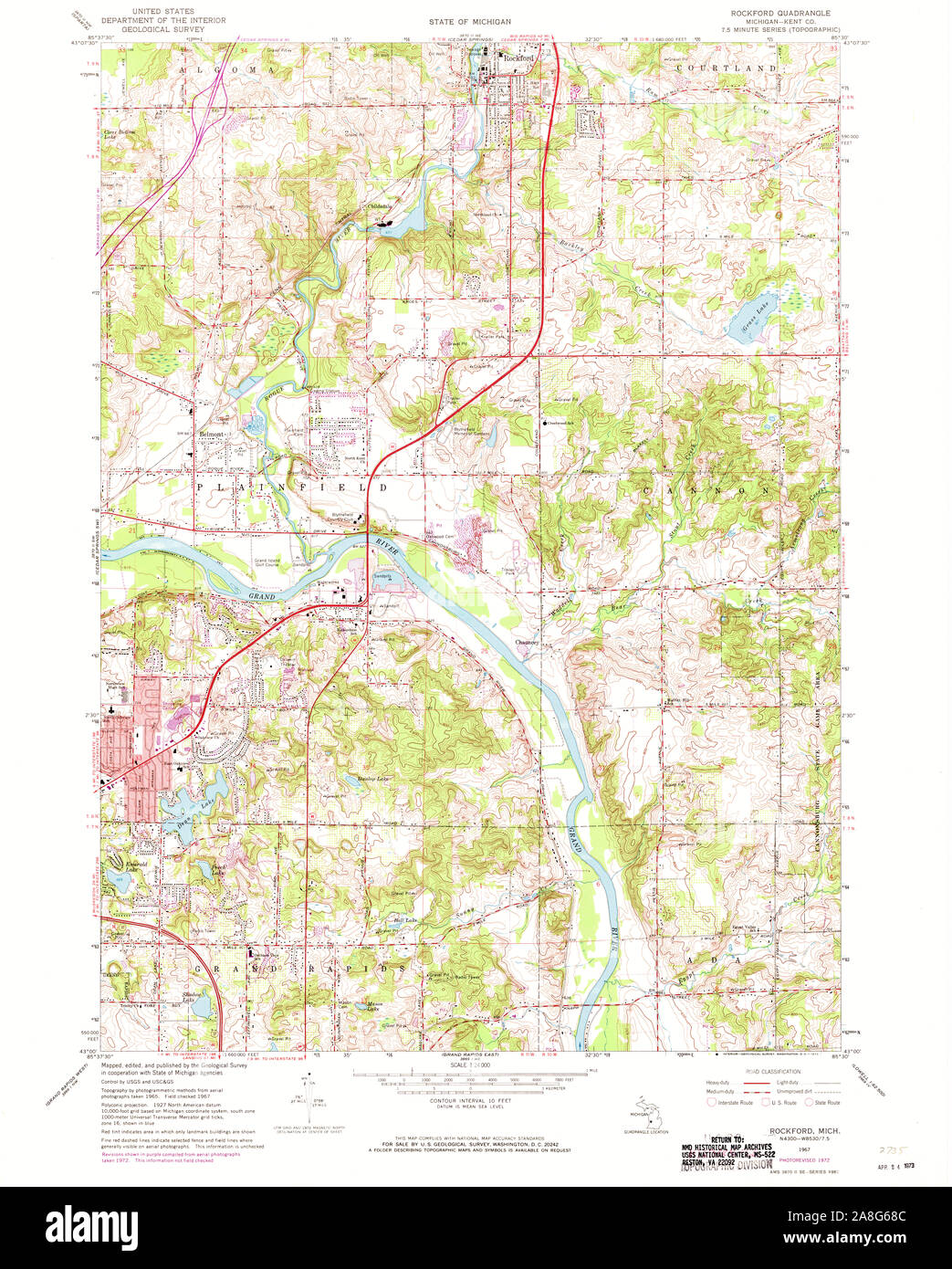 Map of rockford hi-res stock photography and images - Alamy