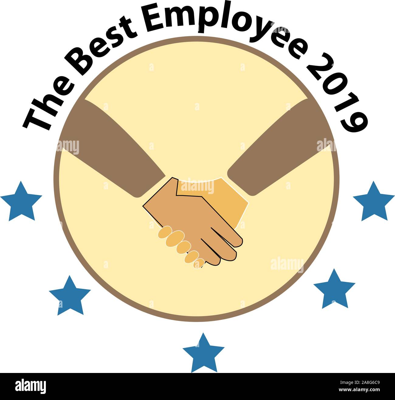 The Best Employee 2019 logo. The Best Employee icon on white background ...