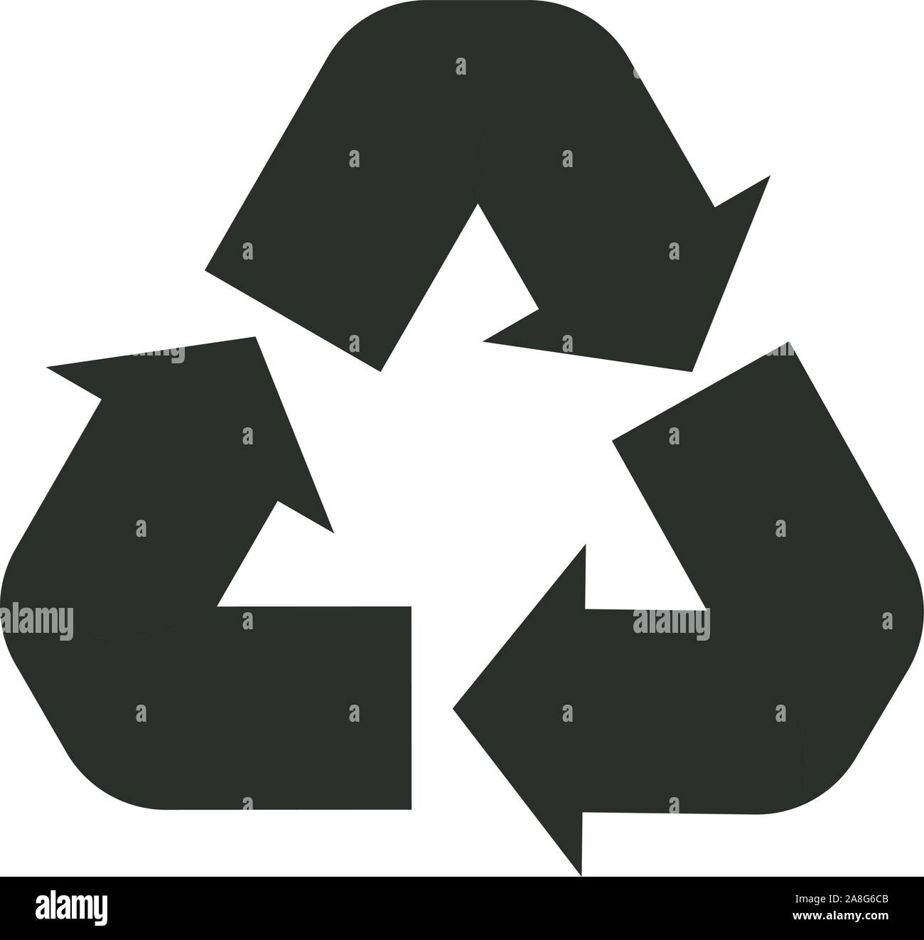 recycle icon on white background. recycle sign. flat style. reuse ...