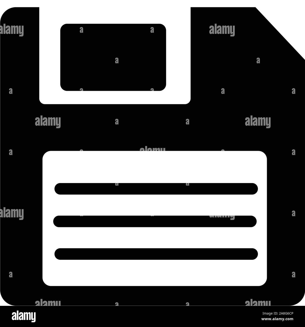 save icon in trendy flat style on white background. save creative ...