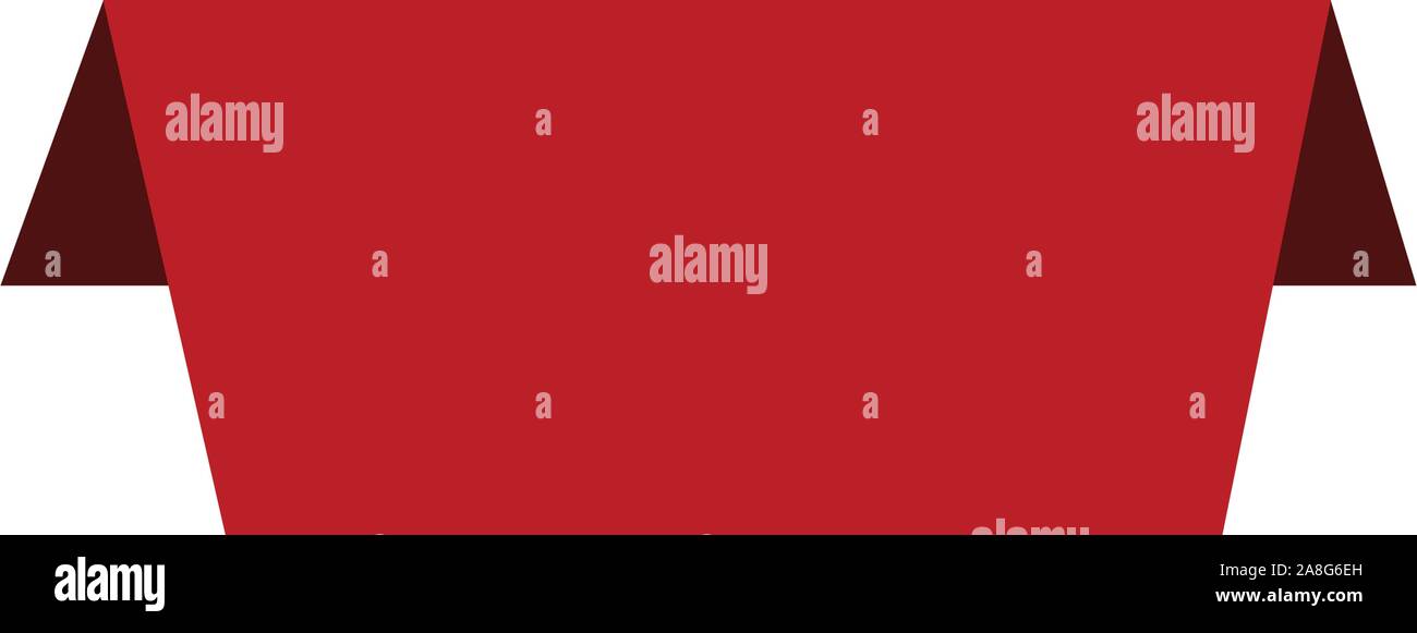 Labels and Stickers sign. red banners on white background. flat style ...