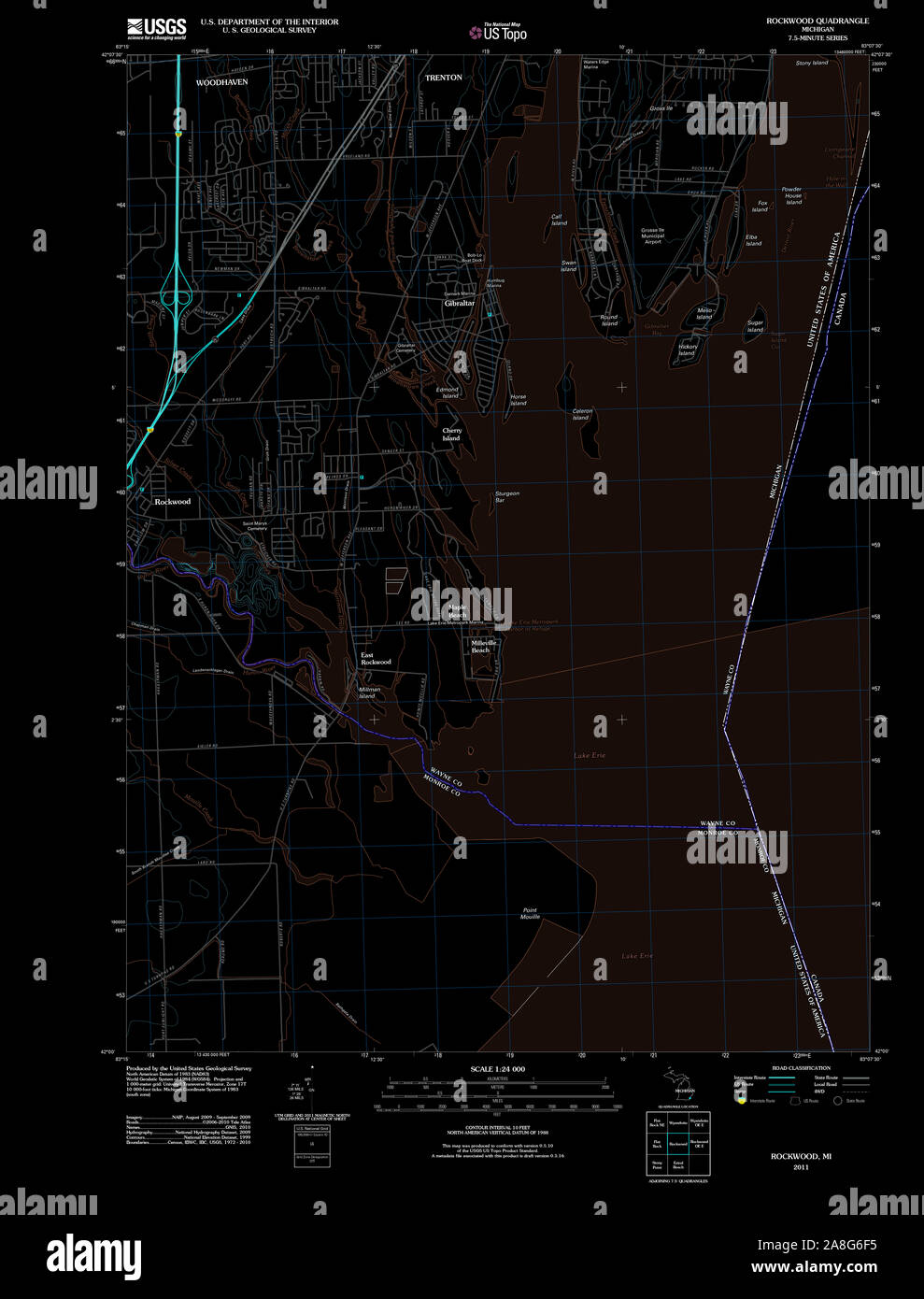 Map of rockwood hi-res stock photography and images - Alamy