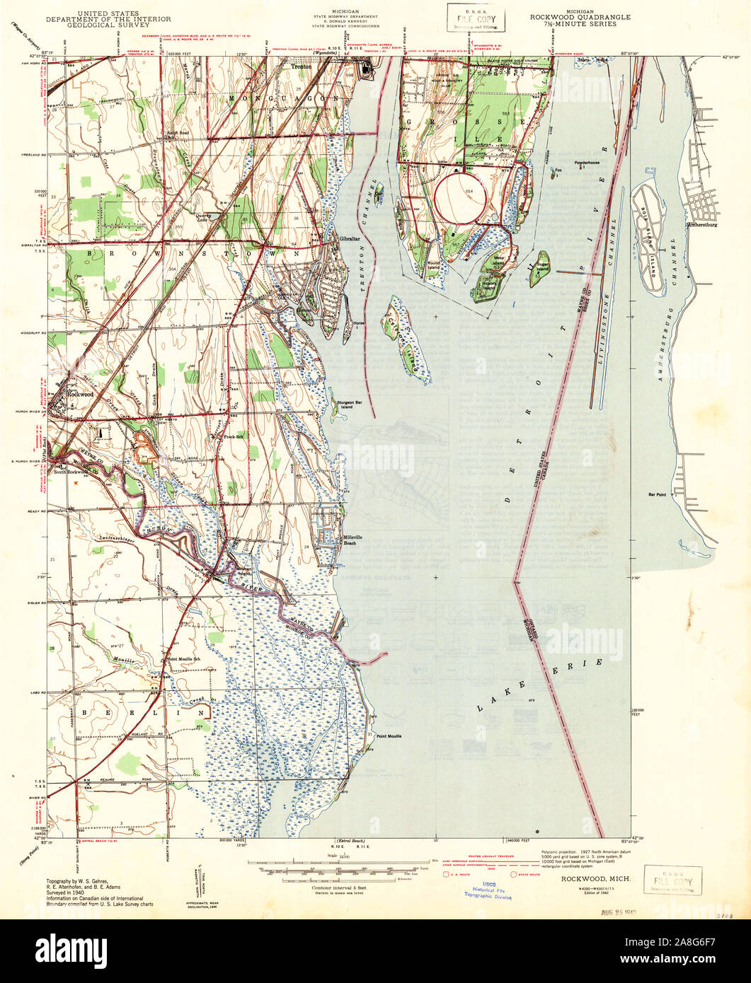 Map of rockwood hi-res stock photography and images - Alamy