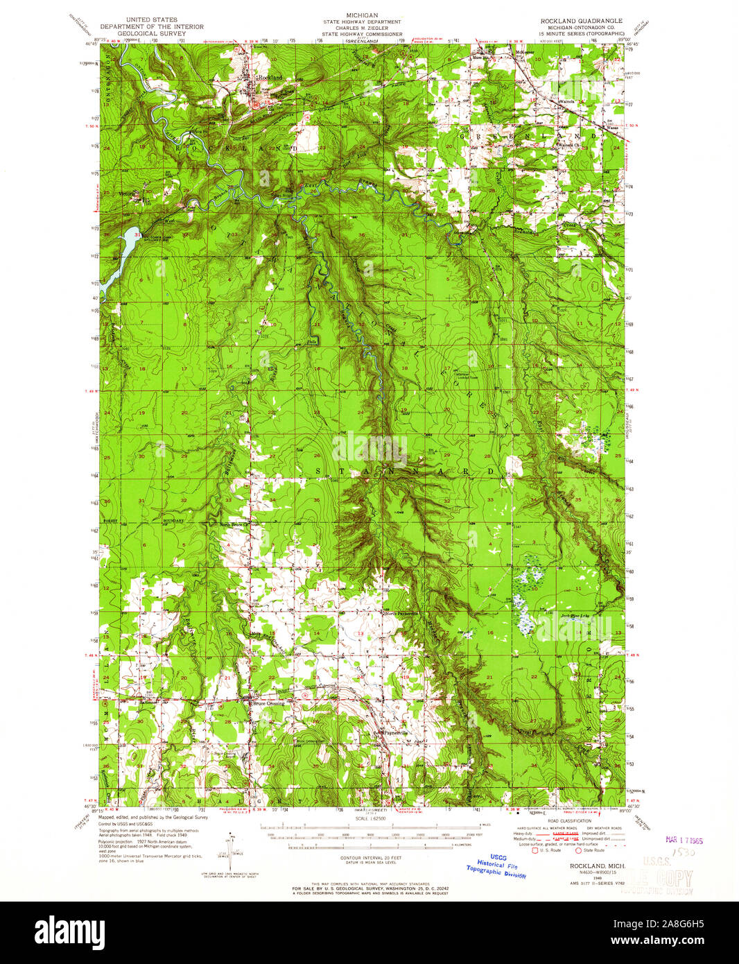 Map of rockland Cut Out Stock Images & Pictures - Alamy