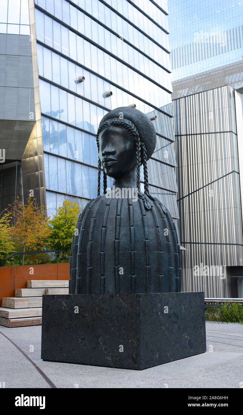NEW YORK, NY - 05 NOV 2019: Brick House, on the High Line at the Spur ...