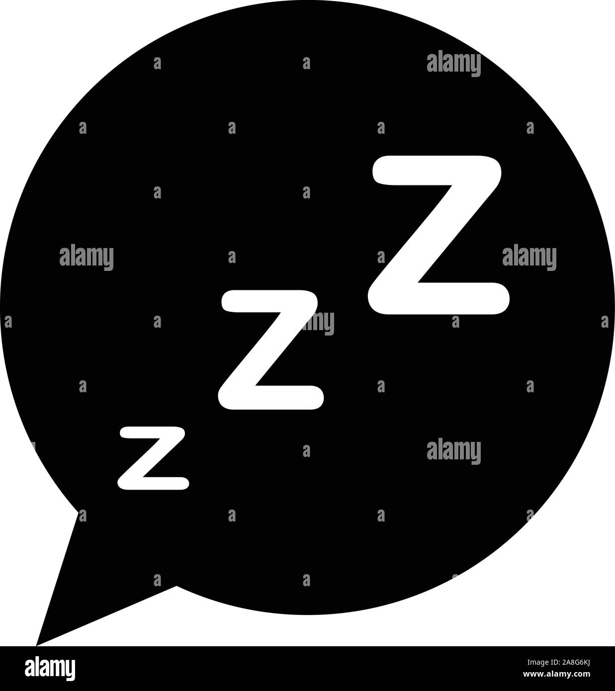 sleeping icon in trendy flat style on white background. sleeping symbol ...