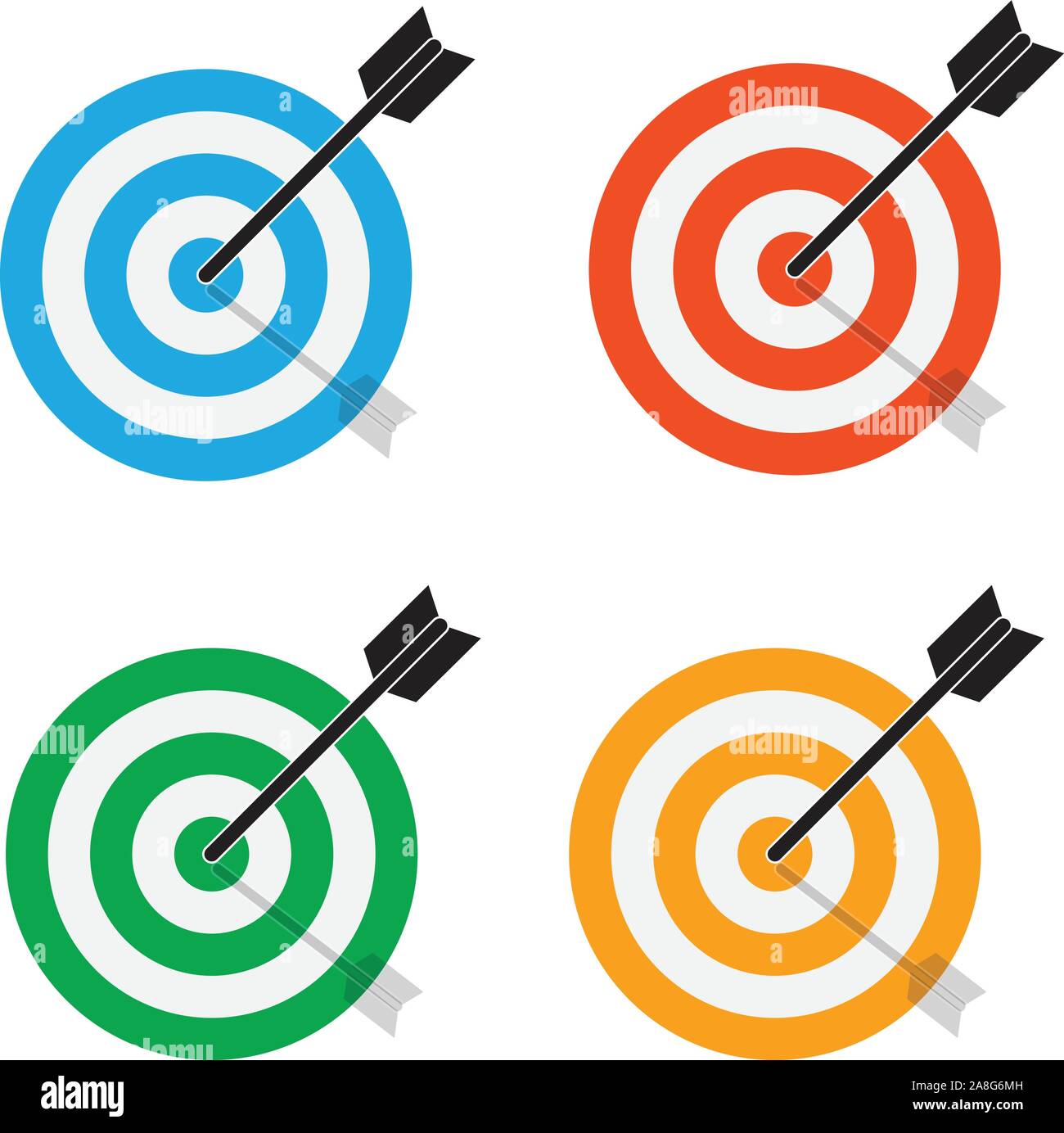 targets icon on white background. flat style. target concept icon for ...