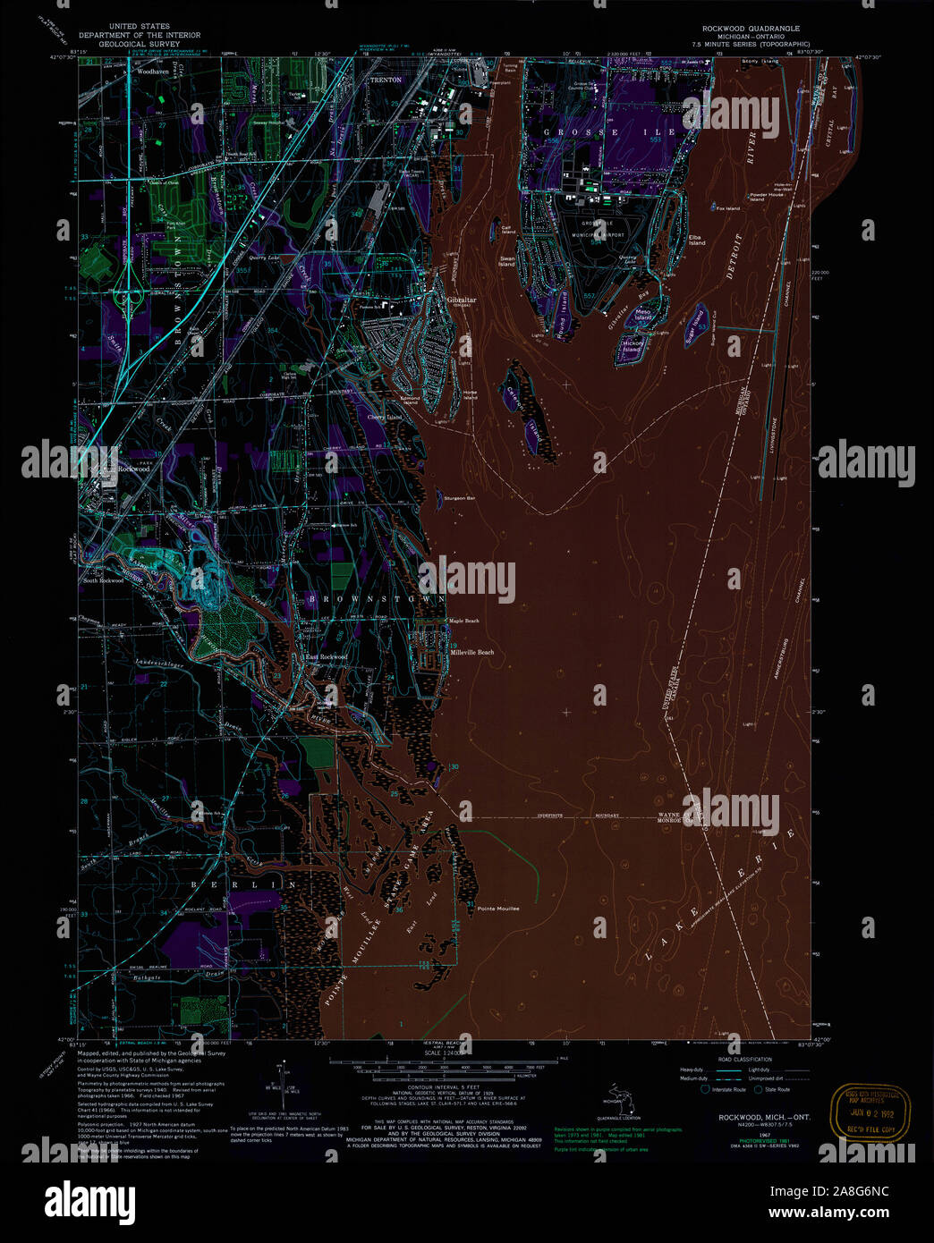 Map of rockwood hi-res stock photography and images - Alamy