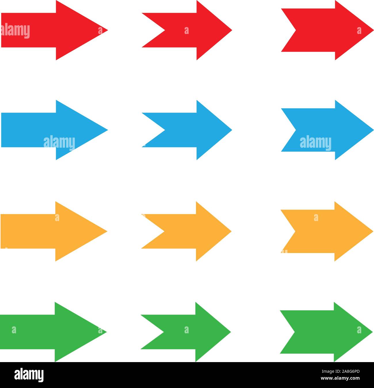 arrows sign in trendy flat style on white background. arrow design for ...