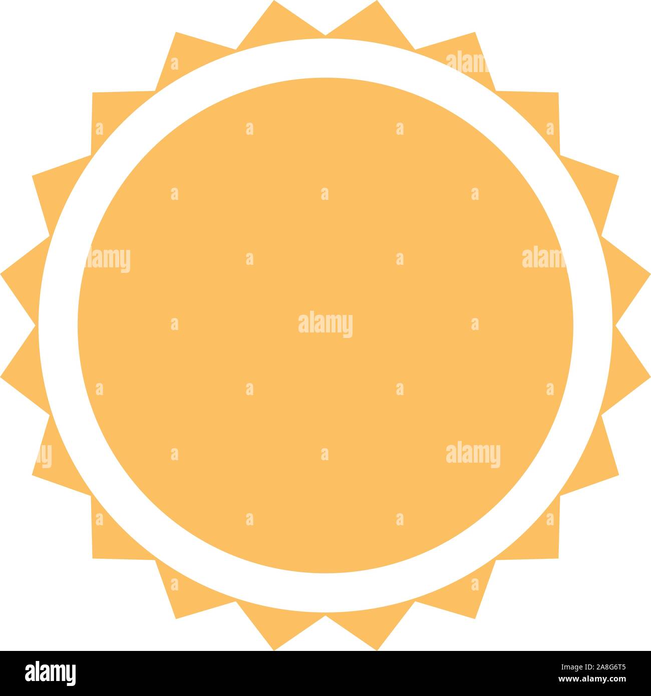 sun icon on white background. flat style. sun icon for your web site ...