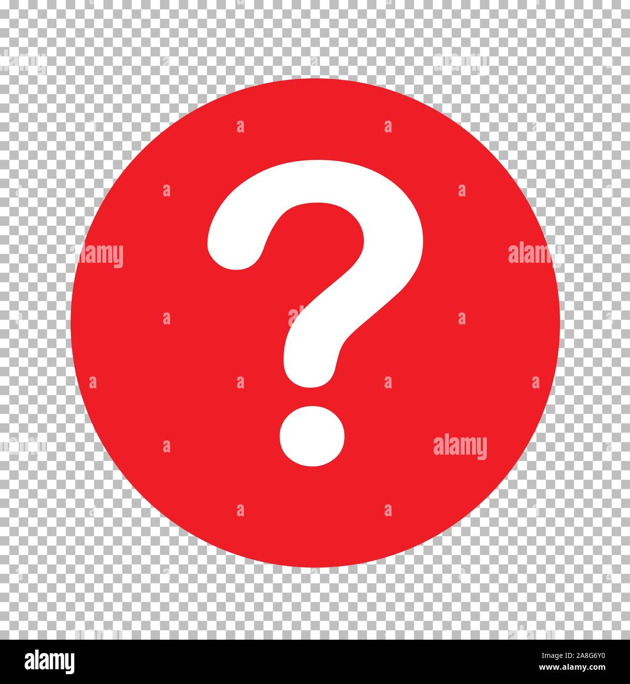 Question mark icon sign transparent. Question mark symbol. flat style ...