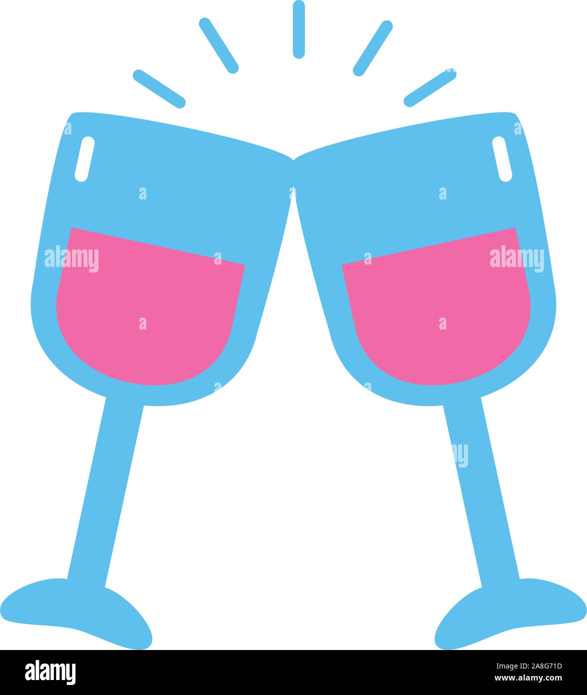 Isolated wine cups vector design Stock Vector Image & Art - Alamy