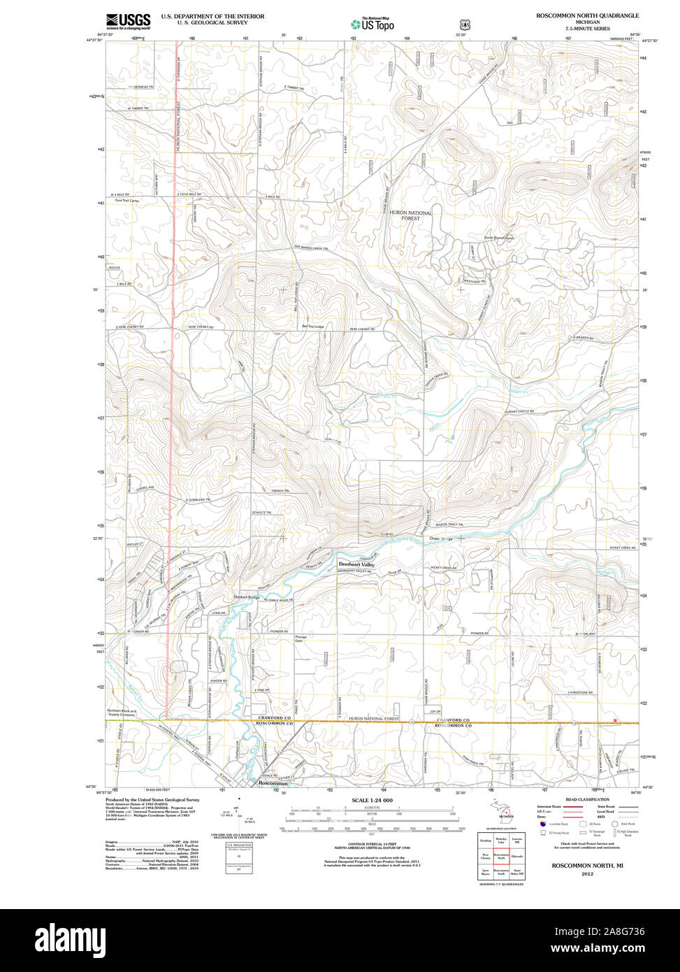 Map of roscommon hi-res stock photography and images - Alamy