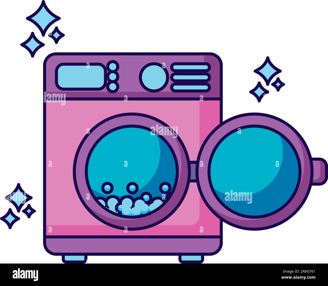 washing machine design, Clean home hygiene domestic interior housework ...