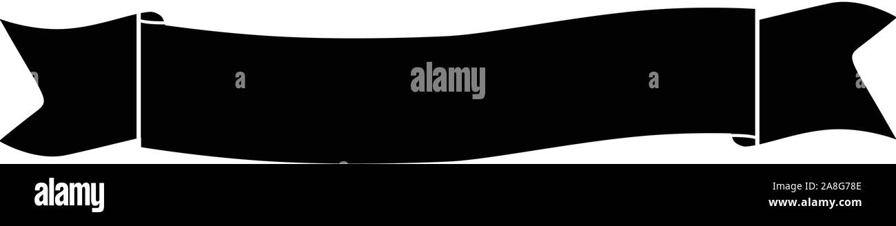 wave ribbon icon on white background. flat style. wave ribbon sign for ...