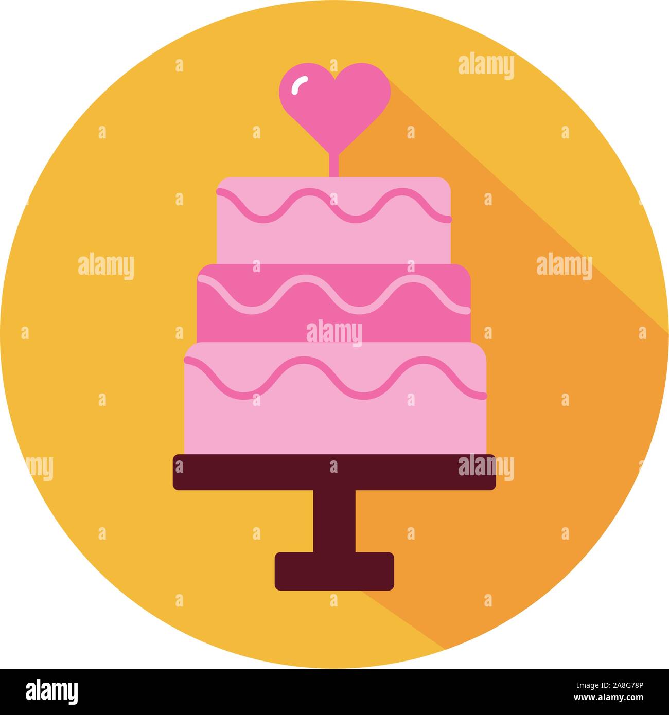 High wedding cake Stock Vector Images - Alamy