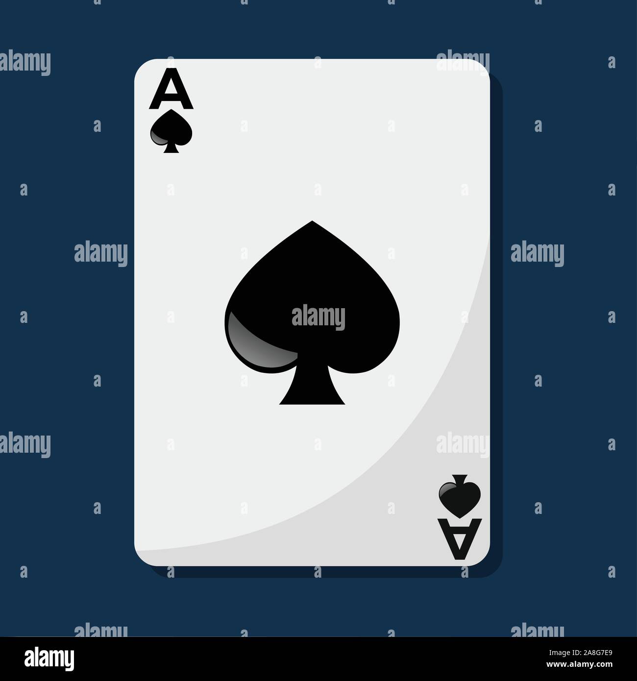 Spade Ace card vector illustration Stock Vector Image & Art - Alamy