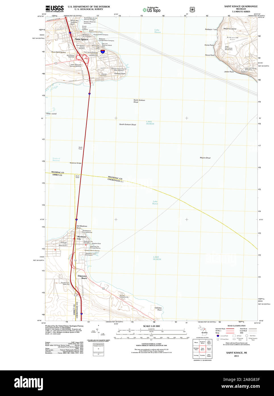 Ignace map hi-res stock photography and images - Alamy