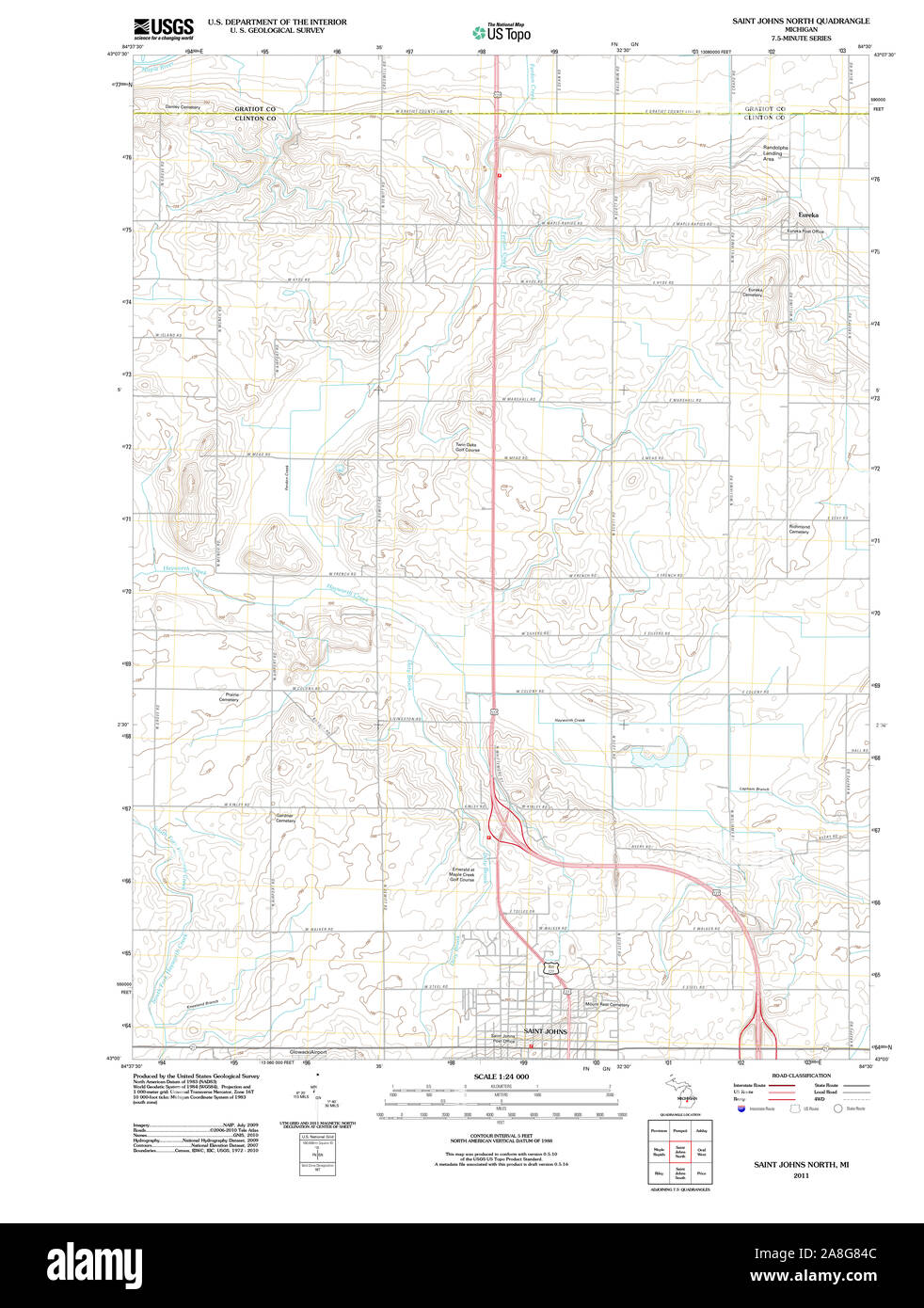 Saint john's map hi-res stock photography and images - Alamy