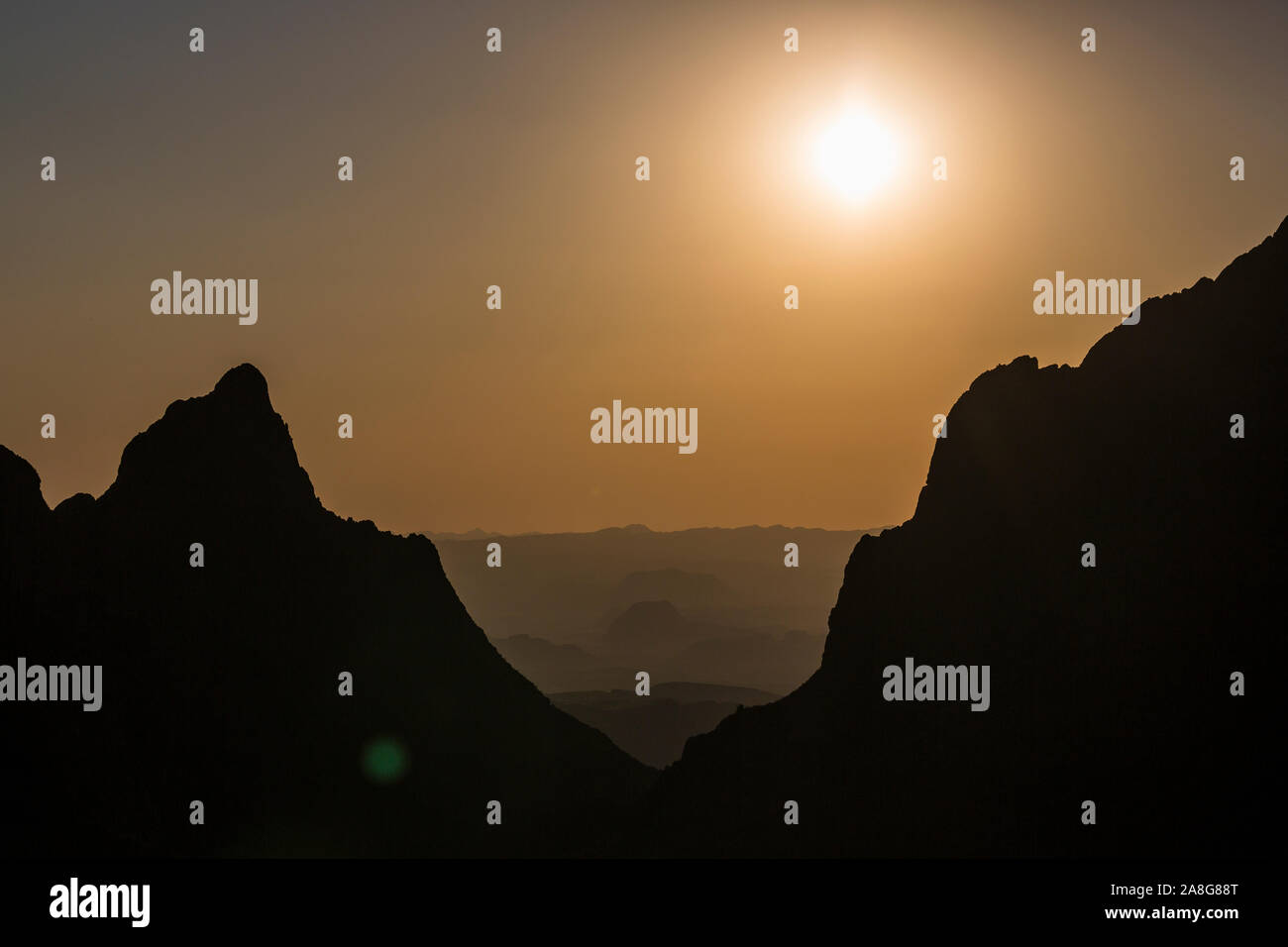 Sunset at The Window in Big Bend National Park in Texas Stock Photo - Alamy