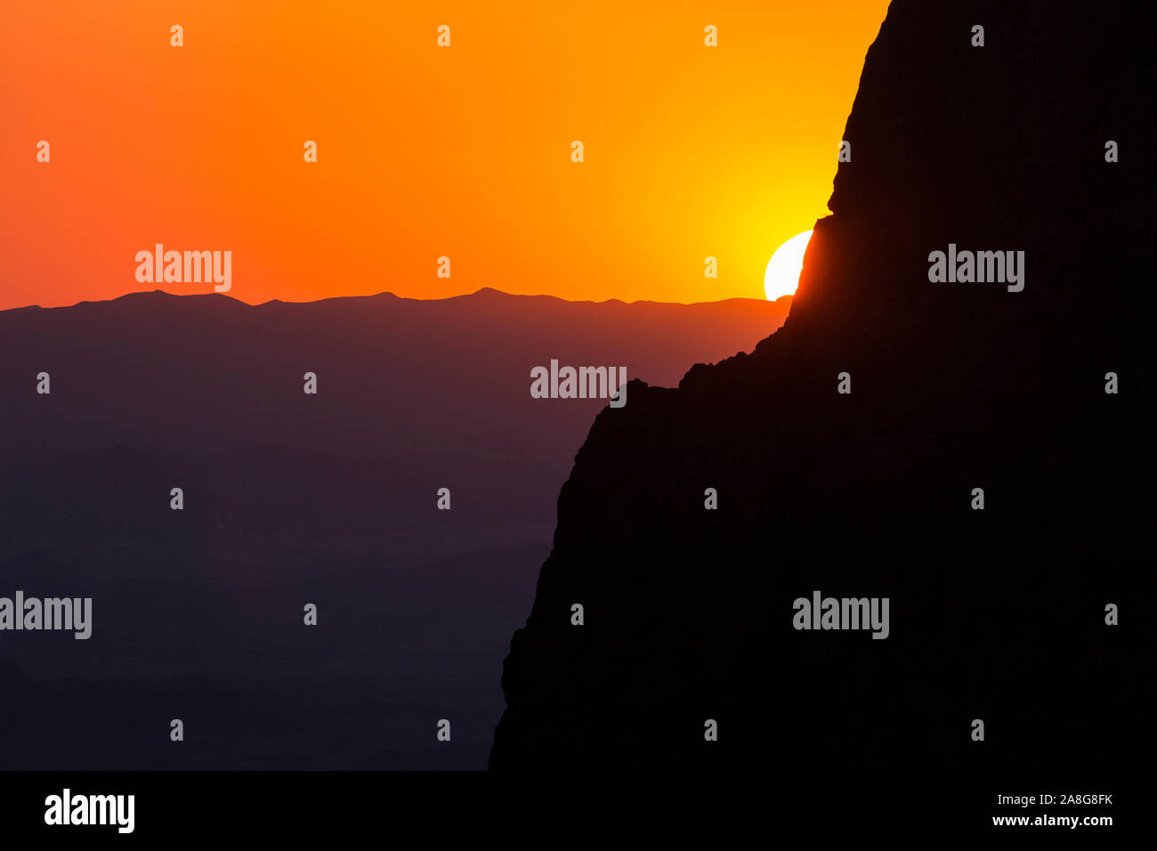 Sunset at The Window in Big Bend National Park in Texas Stock Photo - Alamy