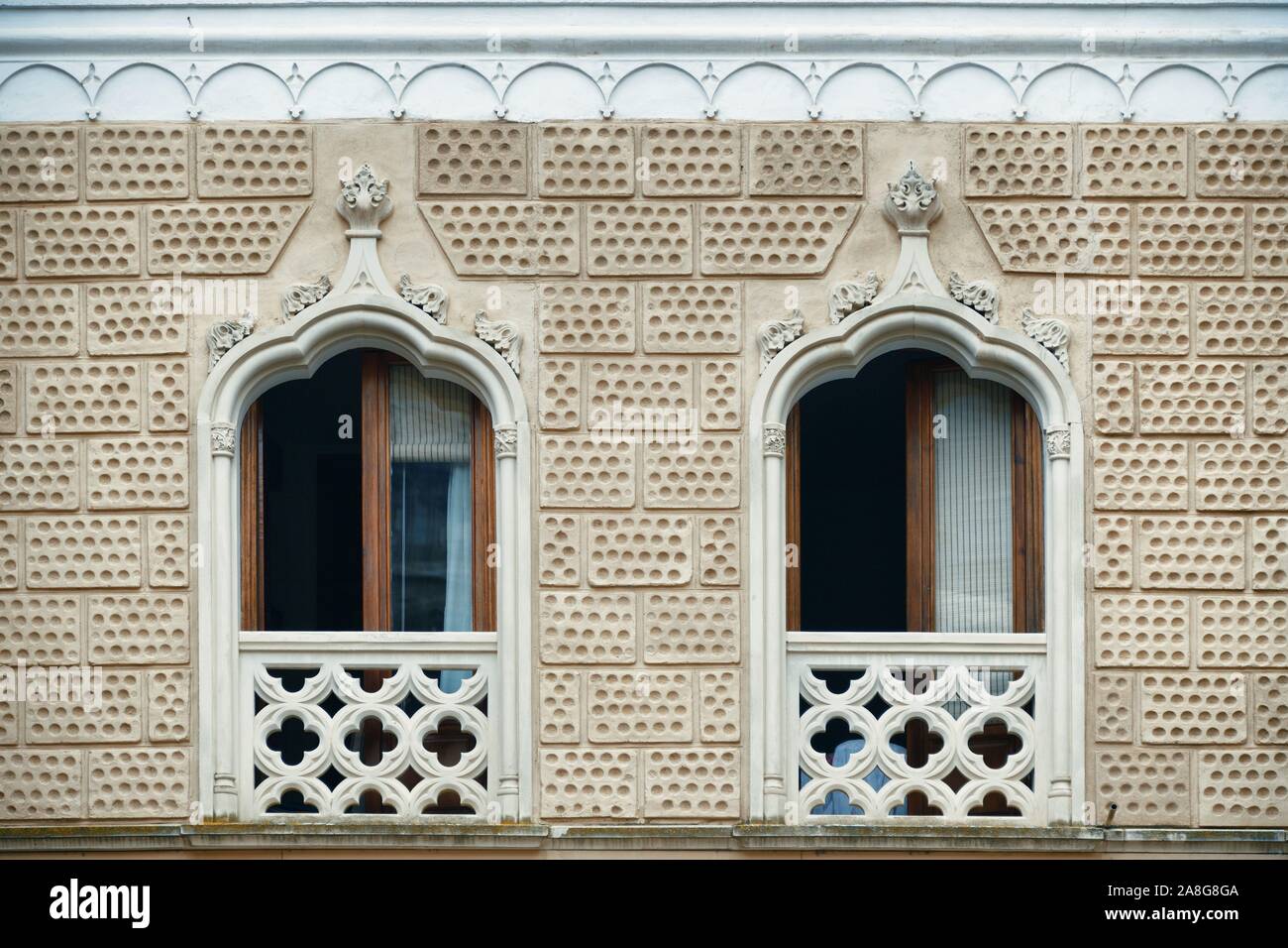 Window closeup view in street in Toledoin Spain Stock Photo - Alamy