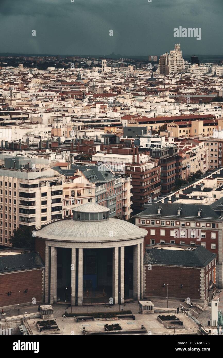 Madrid cityscape with buildings in Spain Stock Photo - Alamy