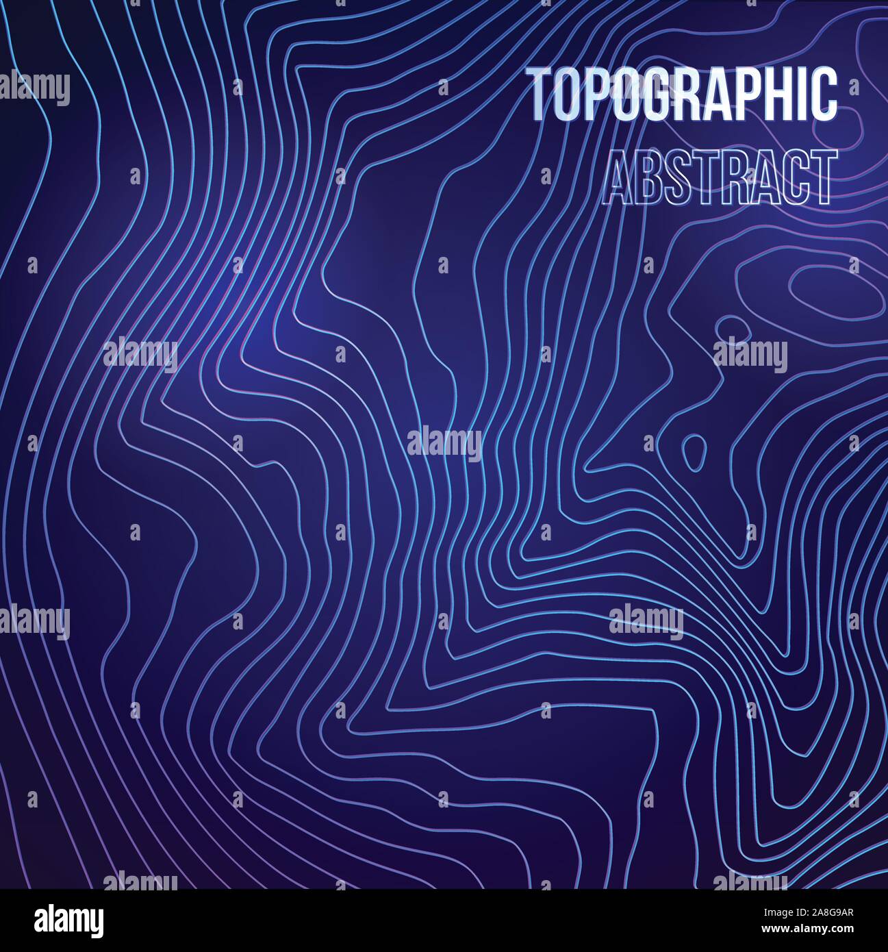 Topographic map colorful abstract background with contour lines Stock ...