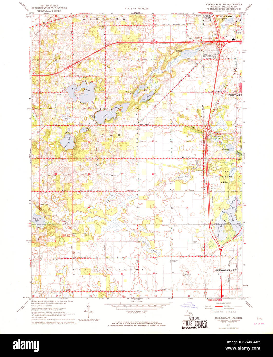 Map of schoolcraft hi-res stock photography and images - Alamy