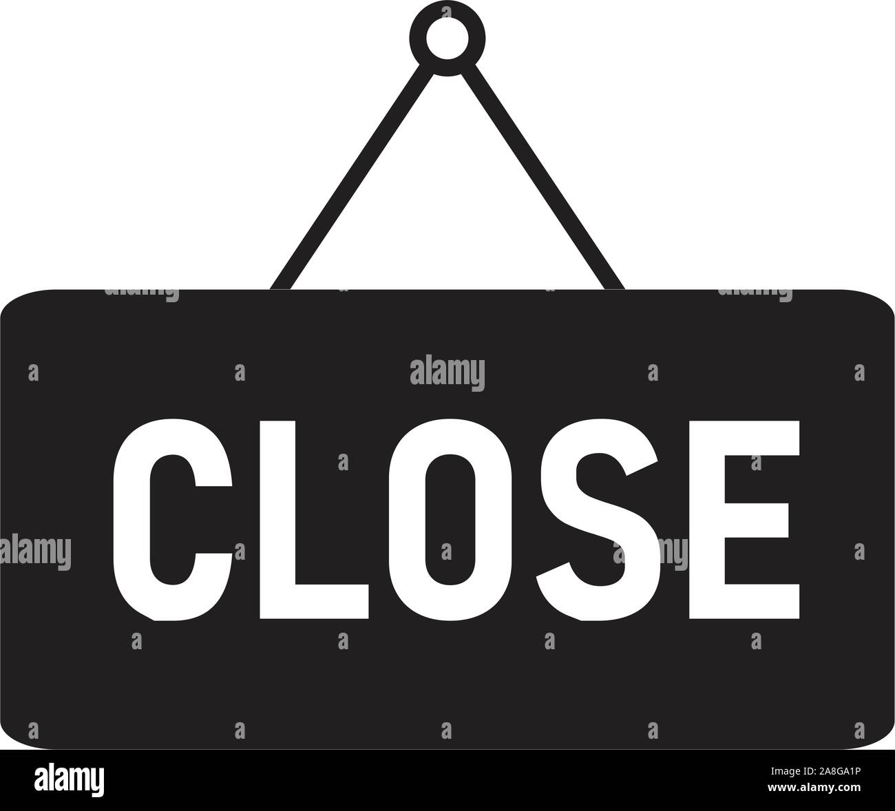 close sign icon on white background. flat style. close icon for your ...