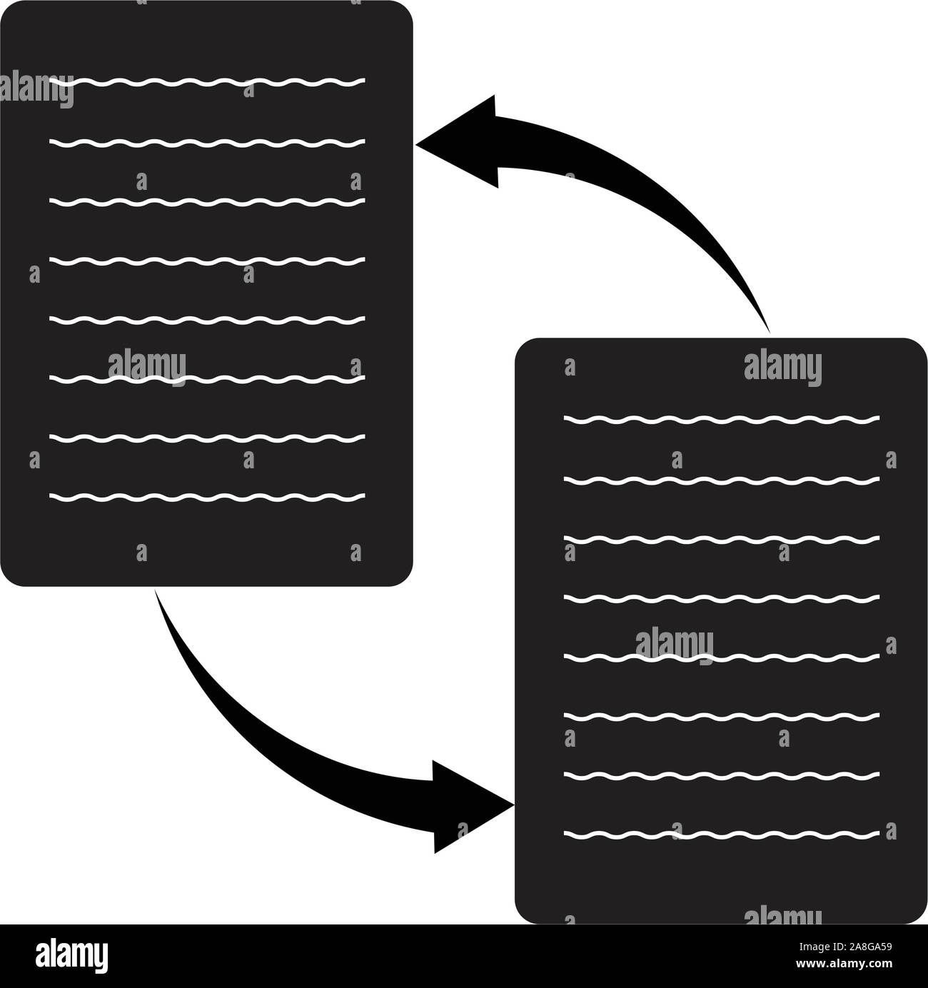 data transfer icon on white background. flat style. data transfer icon ...