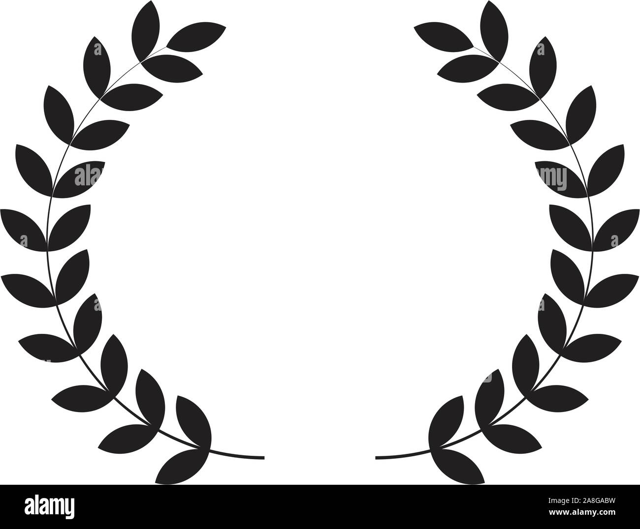 Laurel wreaths icon on white background. flat style. Laurel wreaths ... Laurel wreaths icon on white background. flat style. Laurel wreaths ...