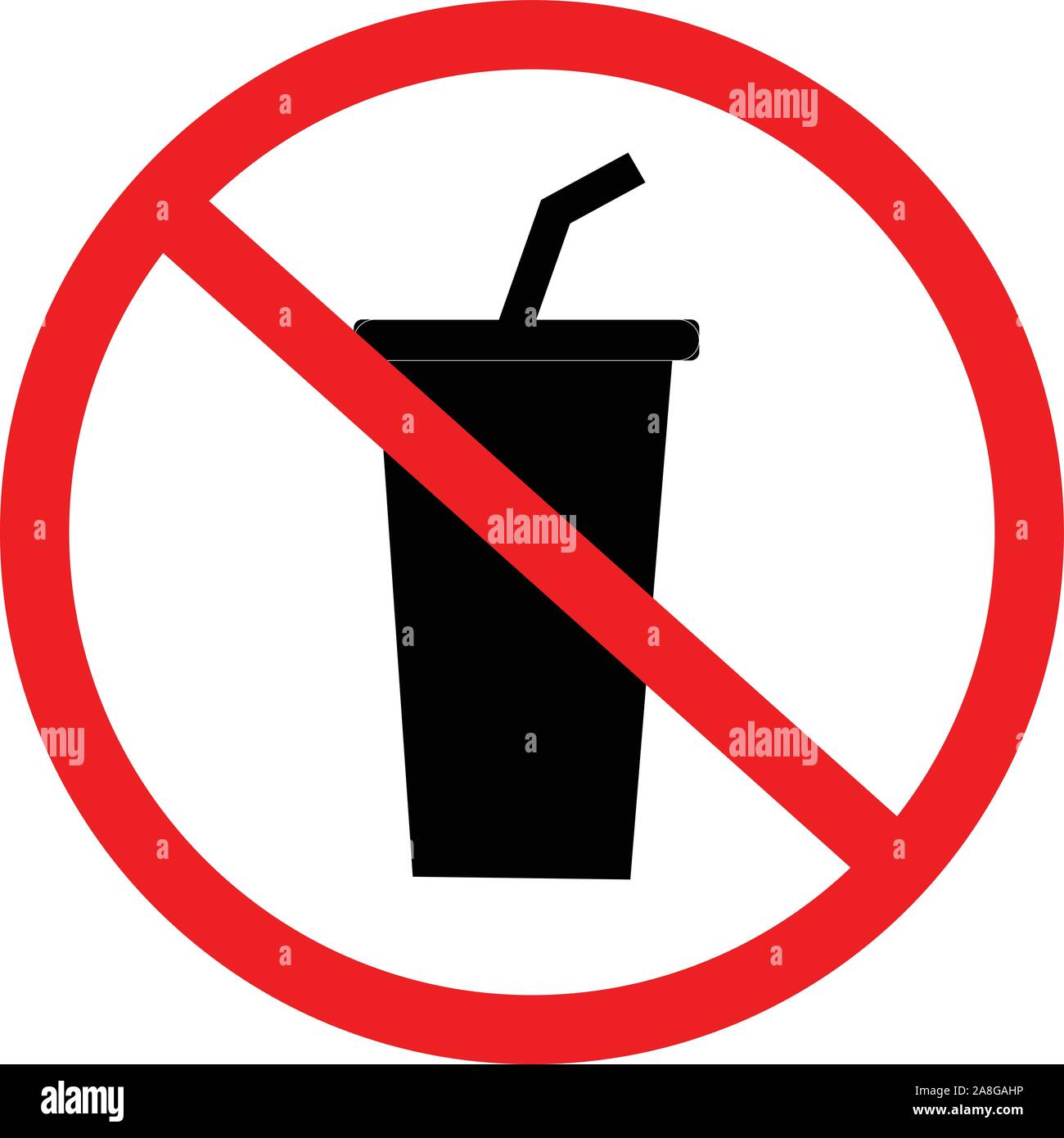 Do not drink icon on white background. flat style. no drinking icon for ...