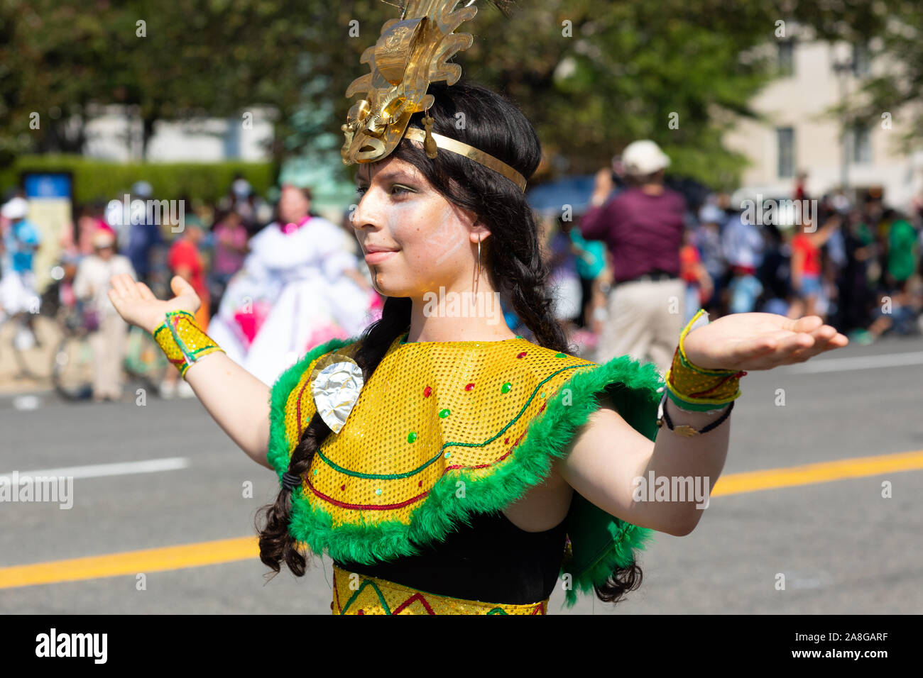Washington DC, USA - September 21, 2019: The Fiesta DC, Colombian ...